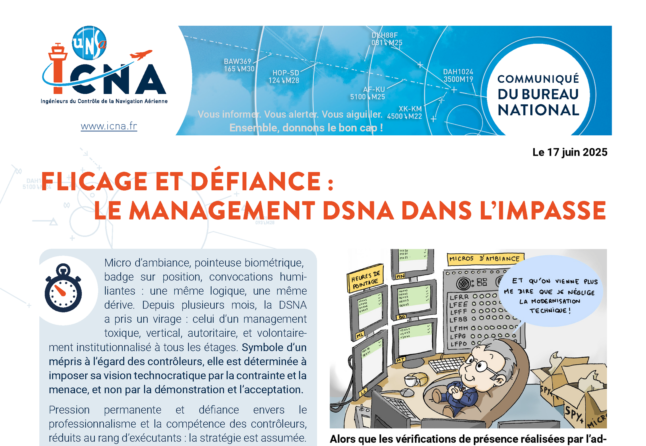 UNSA-ICNA - Syndicat National des Ingénieurs du Contrôle de la ...